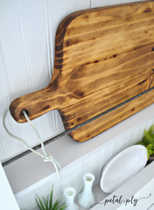 DIY Naturally Stained New Wood Cutting Board